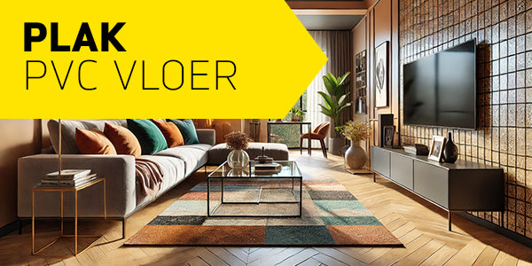 Plak PVC vloer - Dryback visgraat en betonlook | Laminaat.nl